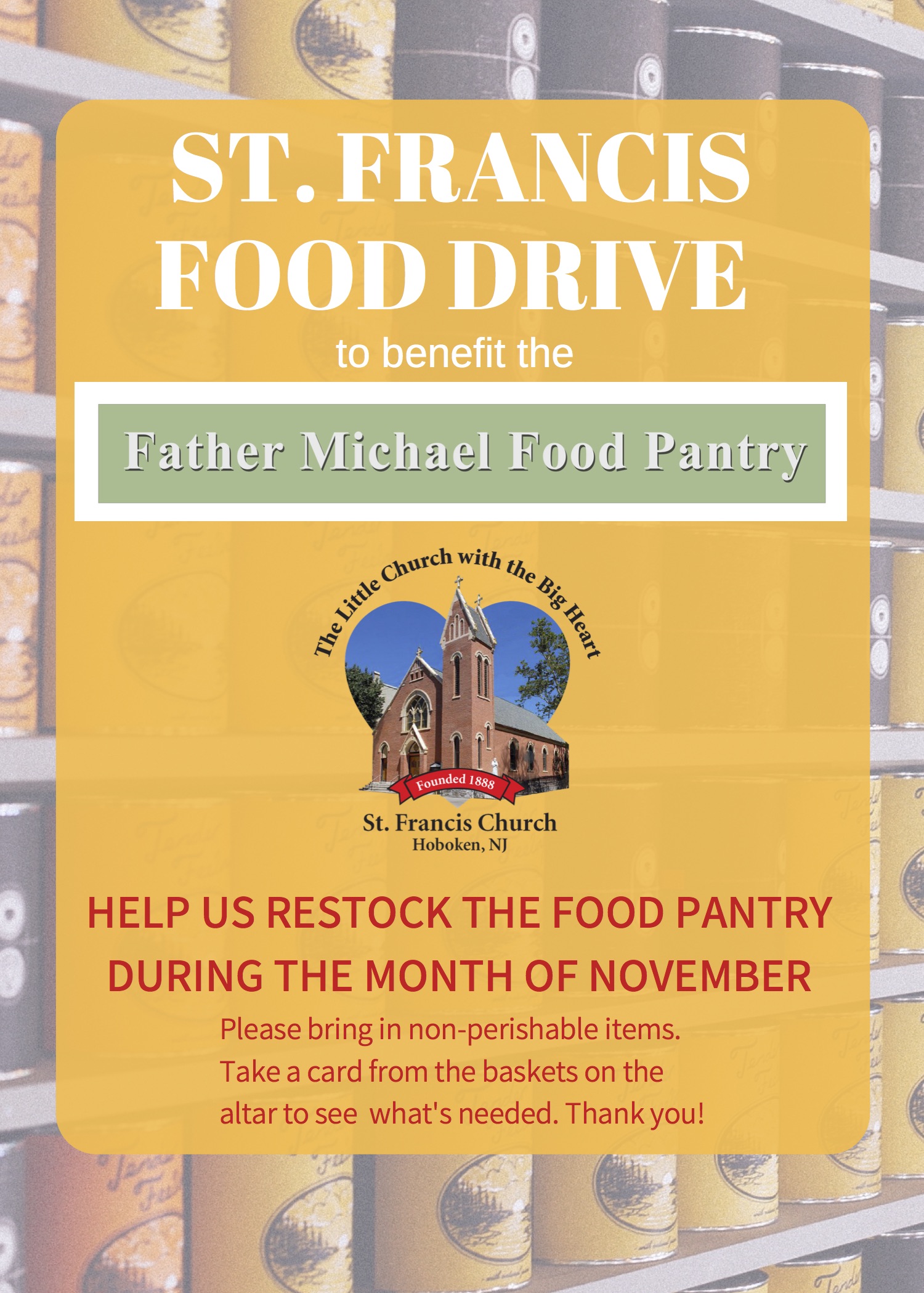 Food Drive 2018 – St. Francis Church
