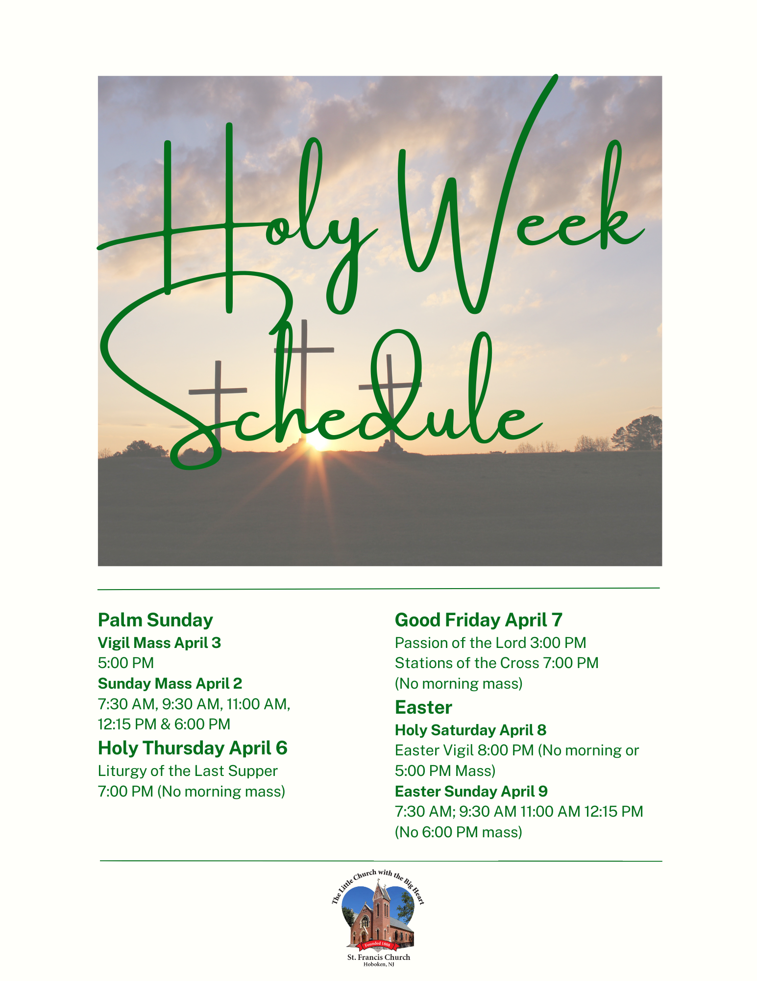 Holy Week Schedule Final (8.5 × 11 in) – St. Francis Church