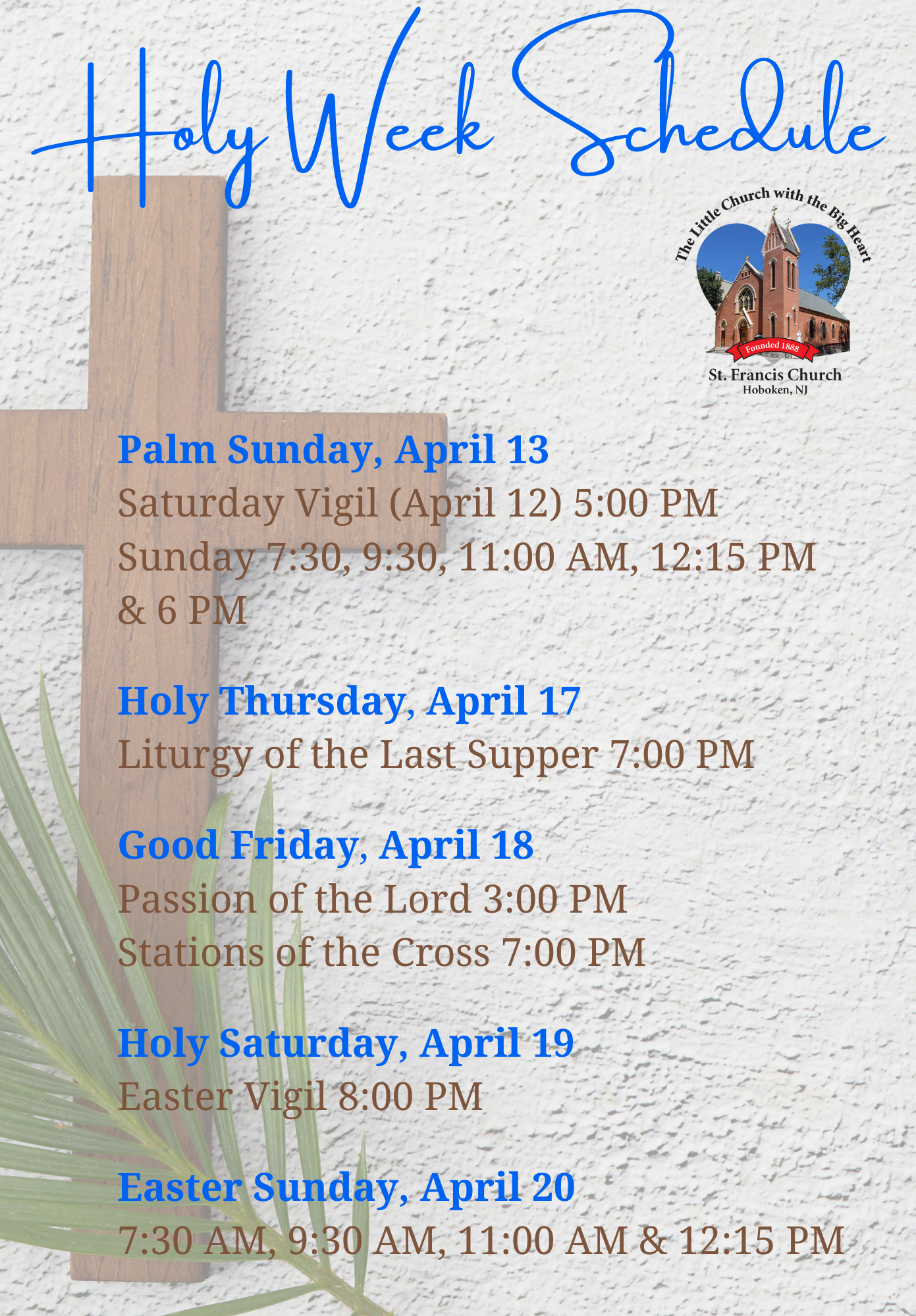 Copy of Holy Week Schedule Final (Instagram Post (Square)) (8 x 11.5 in ...